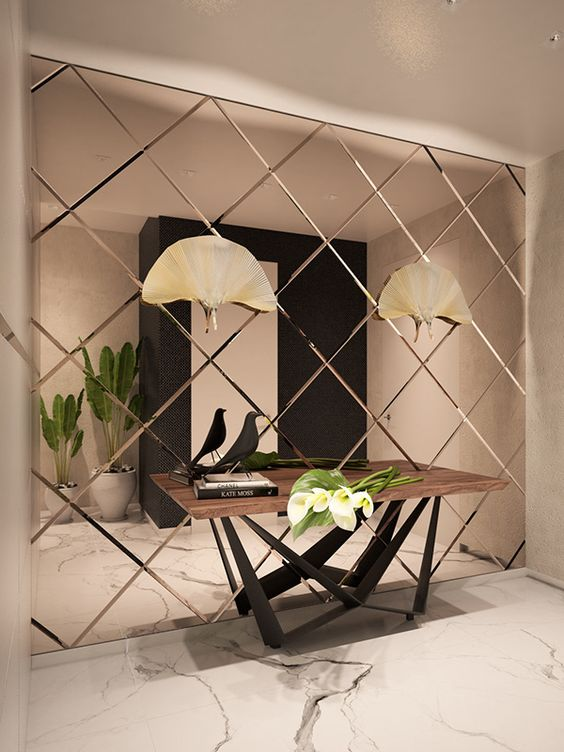 Custom glass mirror tiles reflect your style