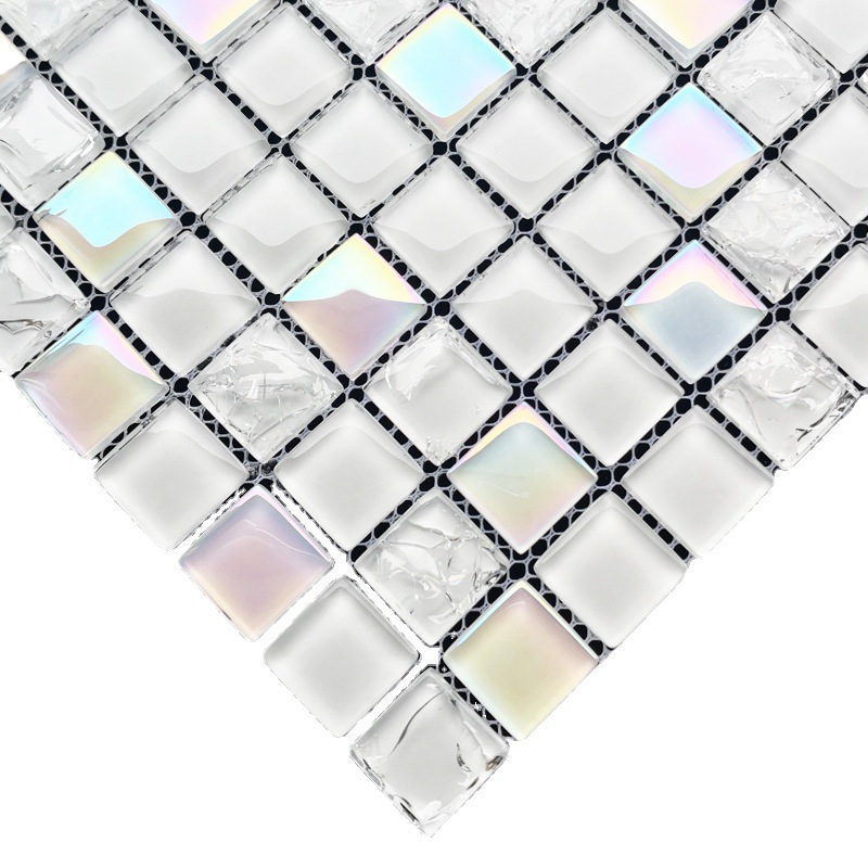 Custom glass mosaic tile patterns for unique interiors