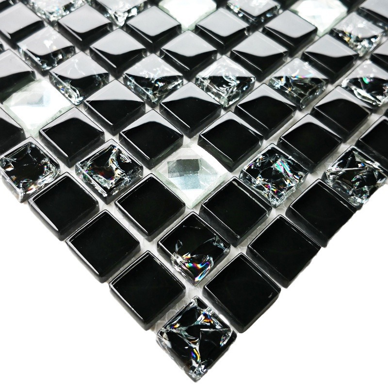 Custom glass mosaic tile patterns for unique interiors