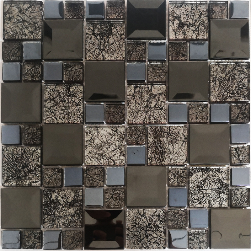 Custom glass mosaic tile patterns for unique interiors