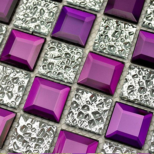 Custom glass mosaic tiles for luxurious bathrooms