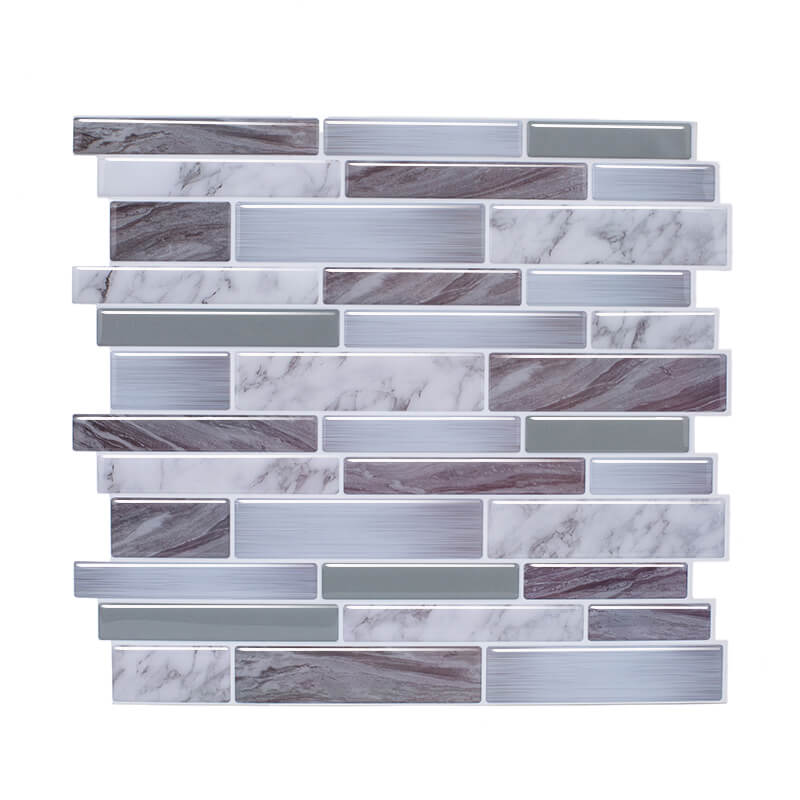 Custom glass subway tiles for a sleek look