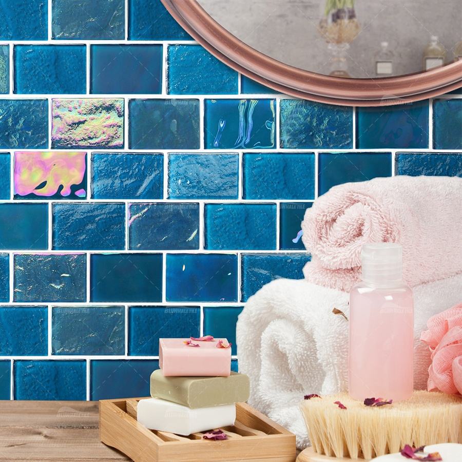 Custom glass subway tiles for luxury homes