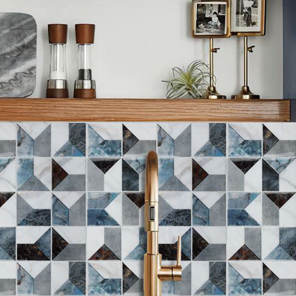 Elegant custom glass mirror tiles for luxurious living