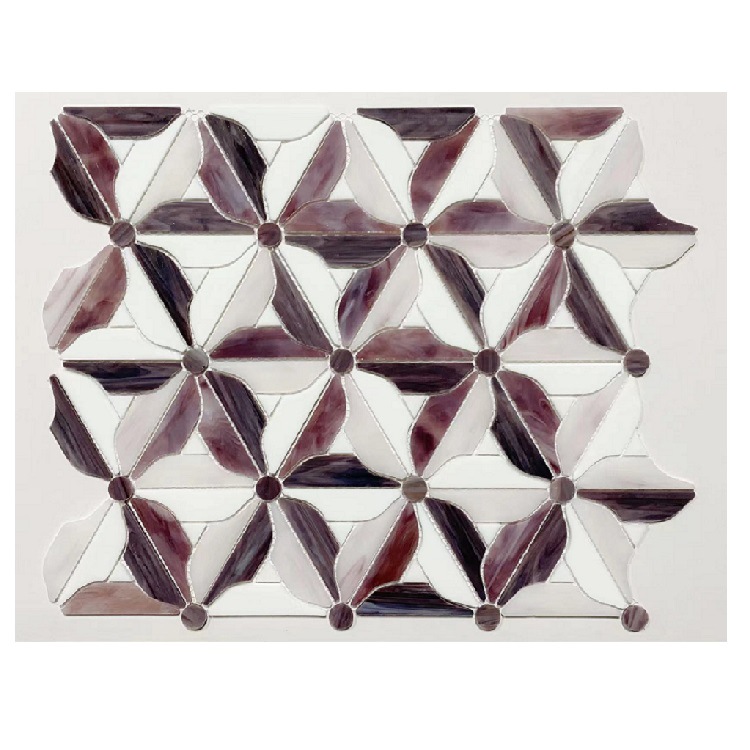 Personalized designs with custom glass mosaic tiles