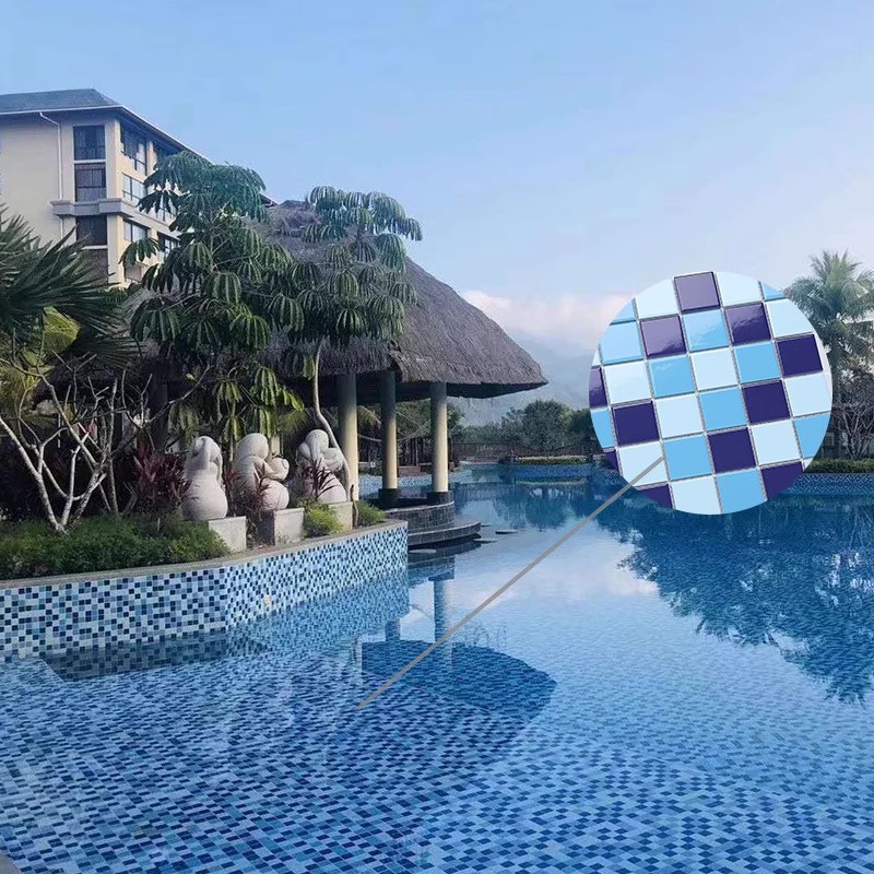 Transform your pool with custom glass pool tiles